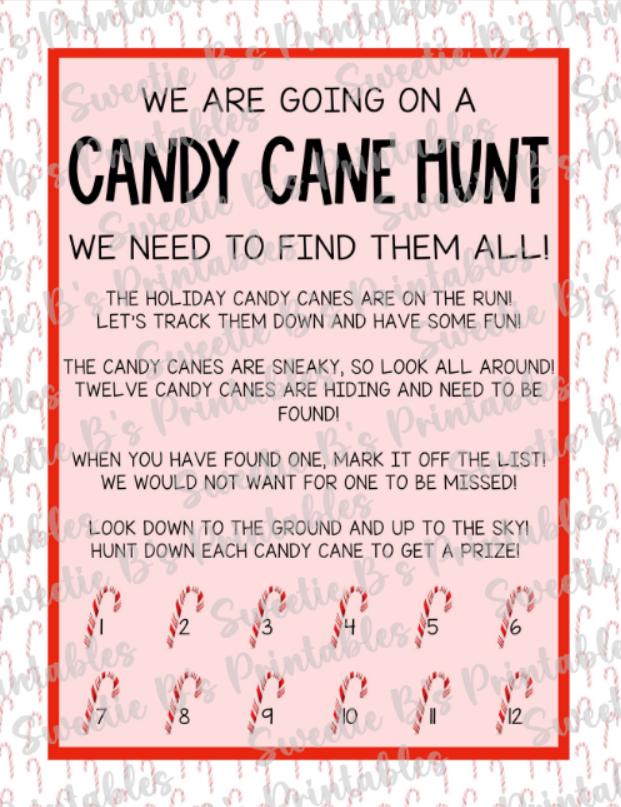 INSTANT DOWNLOAD Christmas Scavenger Hunt Printable - Christmas Game ...