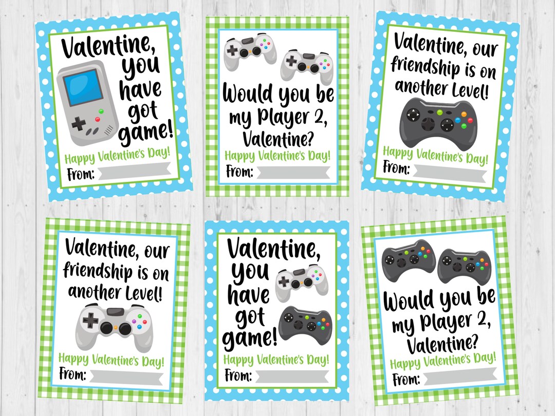 INSTANT DOWNLOAD - Gamer Valentine Card Printable - Kids Printable ...