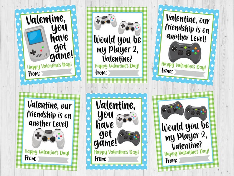 INSTANT DOWNLOAD - Gamer Valentine Card Printable - Kids Printable ...