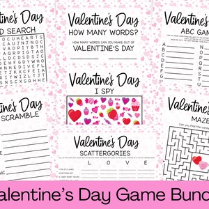 INSTANT DOWNLOAD Valentine's Day Activity Sheet Printable - Valentine's ...