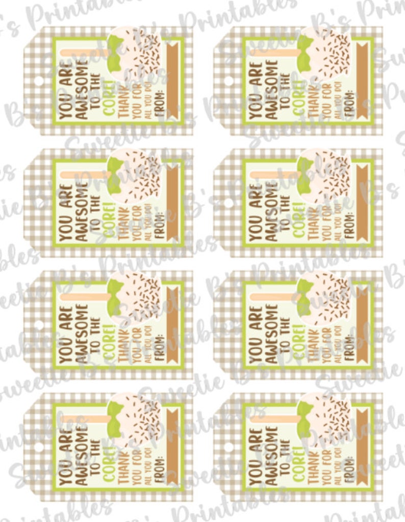 INSTANT DOWNLOAD- Employee Appreciation Gift Tag - Co-worker Gift ...