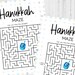 INSTANT DOWNLOAD Hanukkah Maze Printable - Hanukkah Game Printable ...