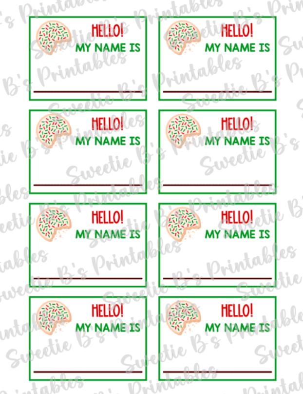 INSTANT DOWNLOAD What's Your Christmas Cookie Name Printable - Holiday ...