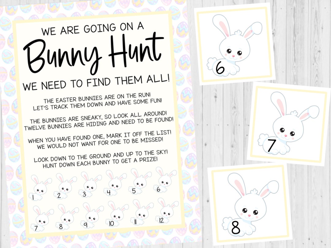 INSTANT DOWNLOAD Easter Scavenger Hunt Printable - Easter Game ...