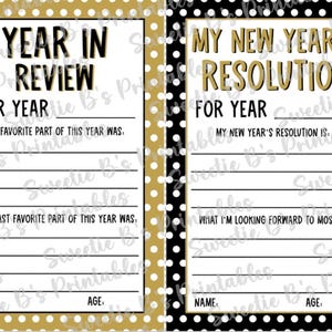INSTANT DOWNLOAD - All About My Year Printable - Year in Review ...