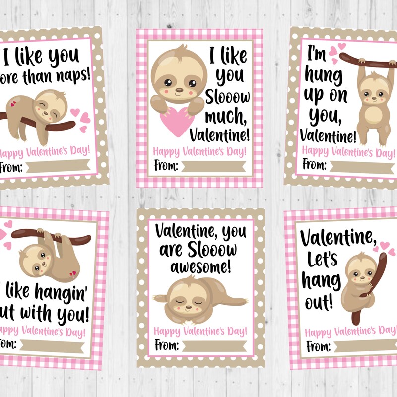 Sloth Valentine - Etsy