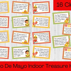 INSTANT DOWNLOAD Cinco De Mayo Treasure Hunt Printable - Cinco De Mayo ...
