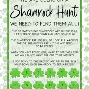 INSTANT DOWNLOAD St Patrick's Day Scavenger Hunt Printable - St Patrick ...