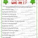 INSTANT DOWNLOAD Christmas Who Am I Printable - Holiday Game Printable ...