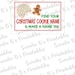 INSTANT DOWNLOAD What's Your Christmas Cookie Name Printable Holiday ...