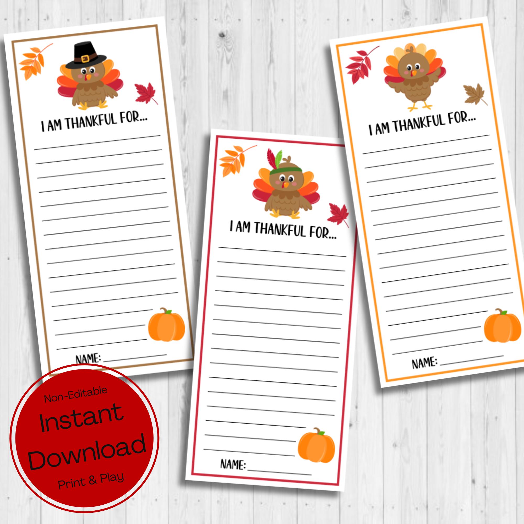 INSTANT DOWNLOAD Thanksgiving Gratitude List - Friendsgiving Gratitude ...