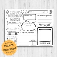 Printable Coloring Card for Meemaw's Birthday | Color Your Own ...