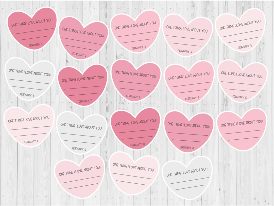 INSTANT DOWNLOAD - I Love You Because Valentine's Day Activity - Kids ...