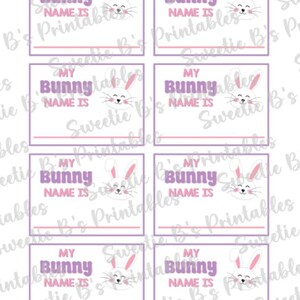 INSTANT DOWNLOAD What's Your Bunny Name Printable - Easter Party Game ...