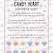 INSTANT DOWNLOAD Valentine's Day Candy Heart Scavenger Hunt Printable ...