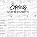 INSTANT DOWNLOAD Spring Scattergories Printable Game Spring Game ...
