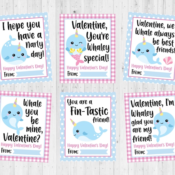Narwhal Valentine - Etsy