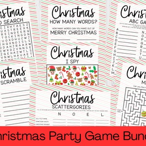 INSTANT DOWNLOAD Christmas Activity Sheet Printable Bundle - Christmas ...