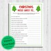INSTANT DOWNLOAD Christmas Most Likely to Printable - Holiday Game ...