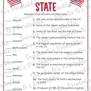 INSTANT DOWNLOAD 4th of July Trivia Game Printable - Independence Day ...