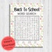 INSTANT DOWNLOAD Back to School Word Search Game Printable - Back to ...