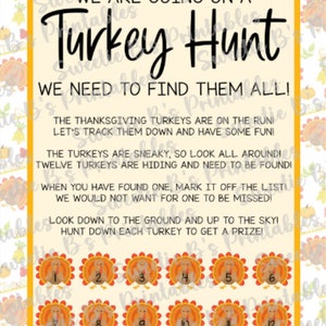 INSTANT DOWNLOAD Thanksgiving Scavenger Hunt Printable - Thanksgiving ...