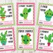 INSTANT DOWNLOAD - Cactus Valentine Card Printable - Kids Printable ...