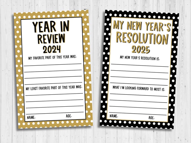 INSTANT DOWNLOAD - All About My 2024 Printable - Year in Review ...