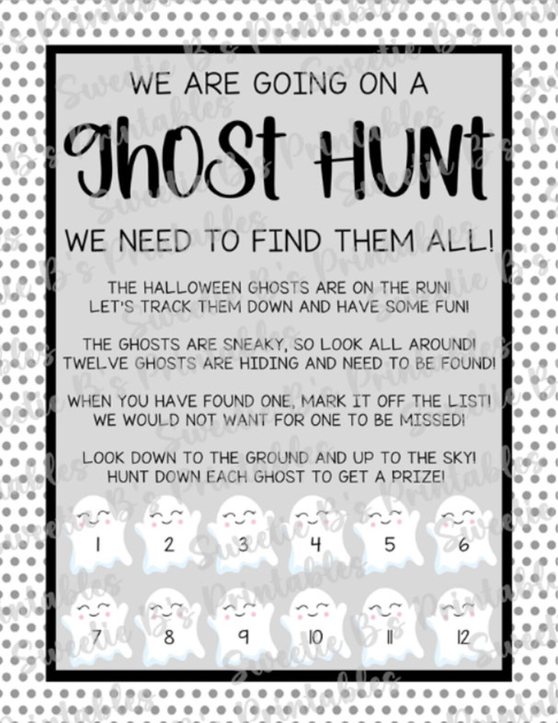 INSTANT DOWNLOAD Halloween Scavenger Hunt Printable - Halloween Game ...