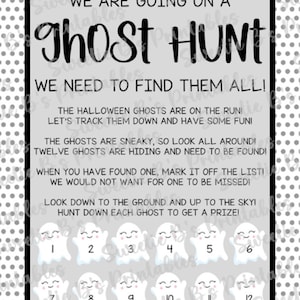 INSTANT DOWNLOAD Halloween Scavenger Hunt Printable - Halloween Game ...