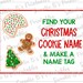 INSTANT DOWNLOAD What's Your Christmas Cookie Name Printable - Holiday ...