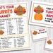 INSTANT DOWNLOAD What's Your Turkey Name Printable - Autumn Party Game ...