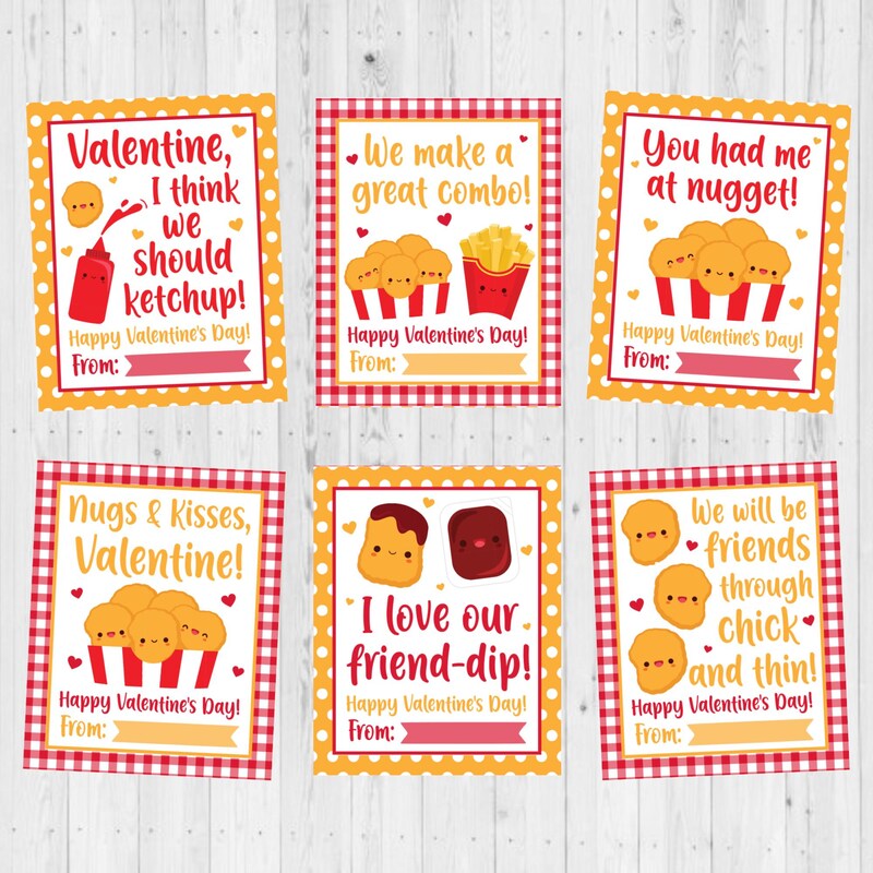 Chicken Nugget Printables - Etsy