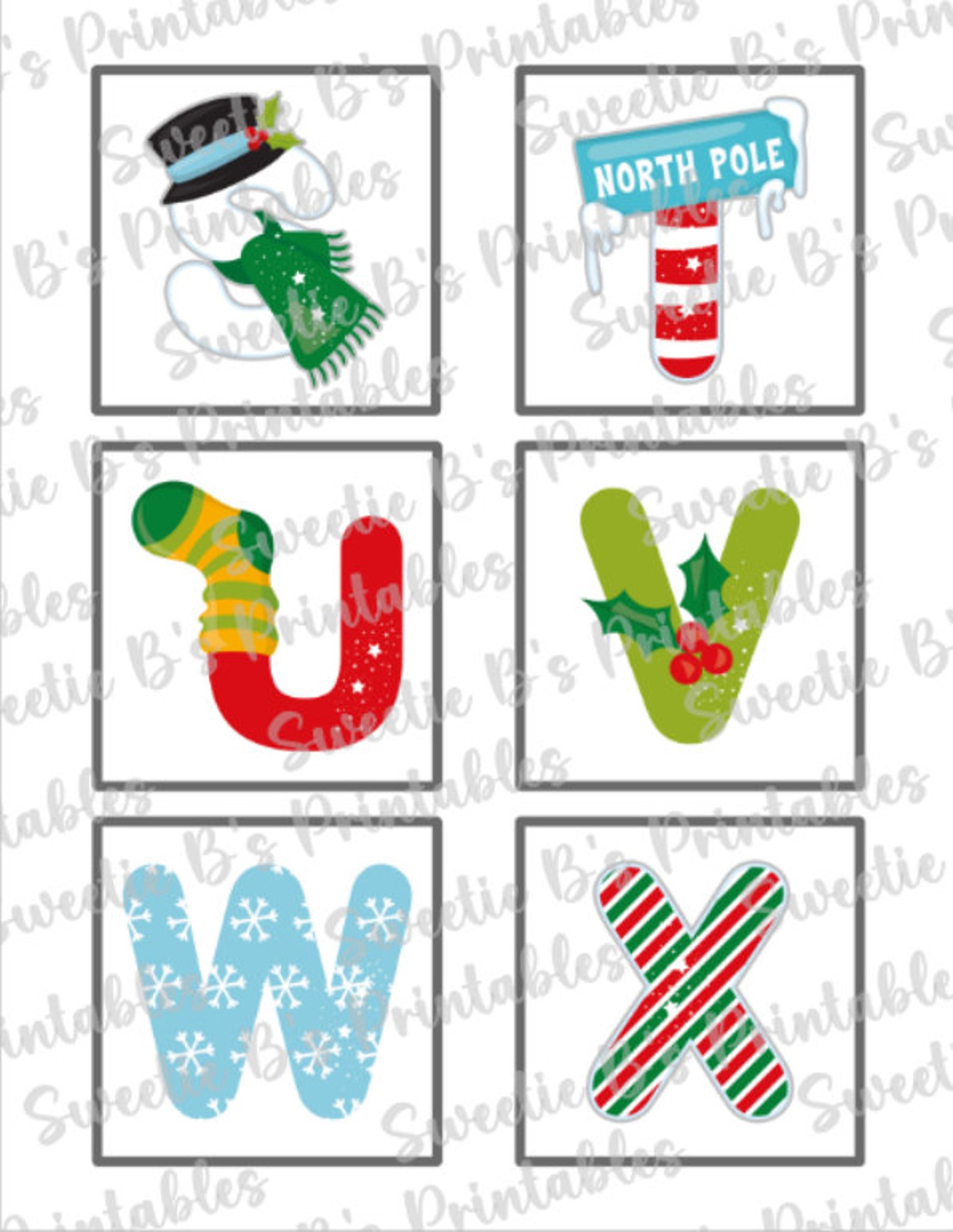 INSTANT DOWNLOAD Elf-abet Hunt Printable - Christmas Alphabet Game ...