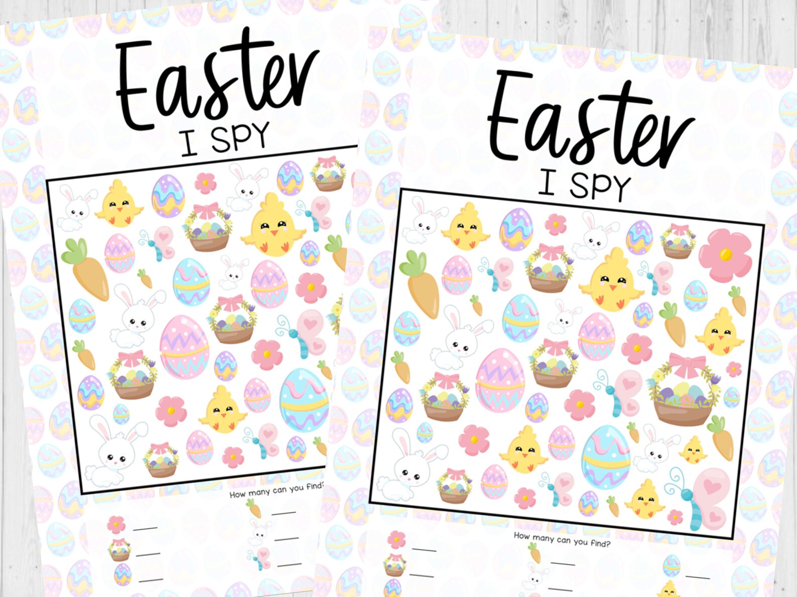 INSTANT DOWNLOAD Easter I Spy Printable Easter Game Printable Easter I ...