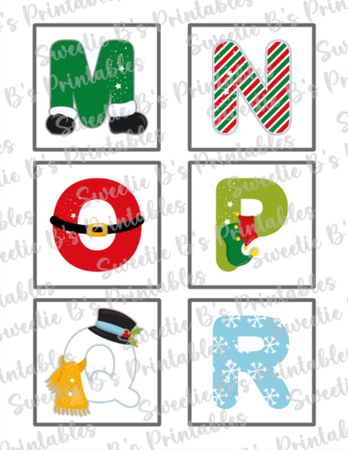 INSTANT DOWNLOAD Elf-abet Hunt Printable - Christmas Alphabet Game ...