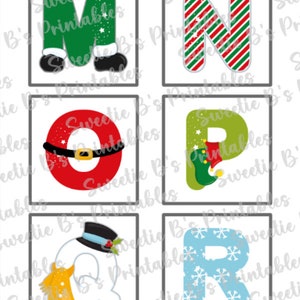 INSTANT DOWNLOAD Elf-abet Hunt Printable - Christmas Alphabet Game ...