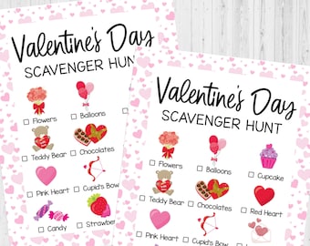 Valentine's Day Scavenger Hunt - Etsy
