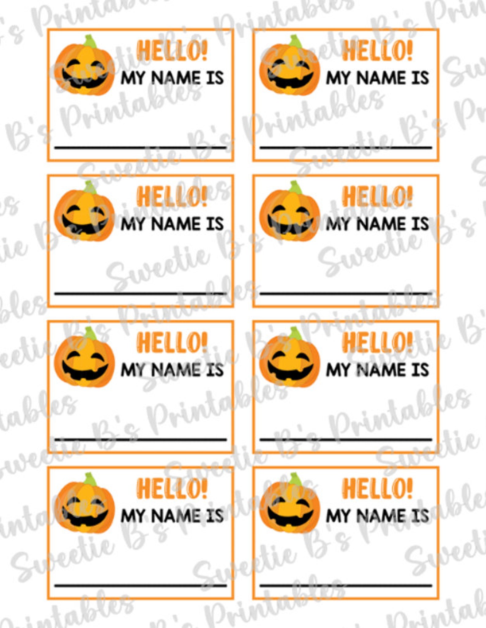 INSTANT DOWNLOAD What's Your Pumpkin Name Printable - Autumn Party Game ...