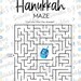 INSTANT DOWNLOAD Hanukkah Maze Printable - Hanukkah Game Printable ...