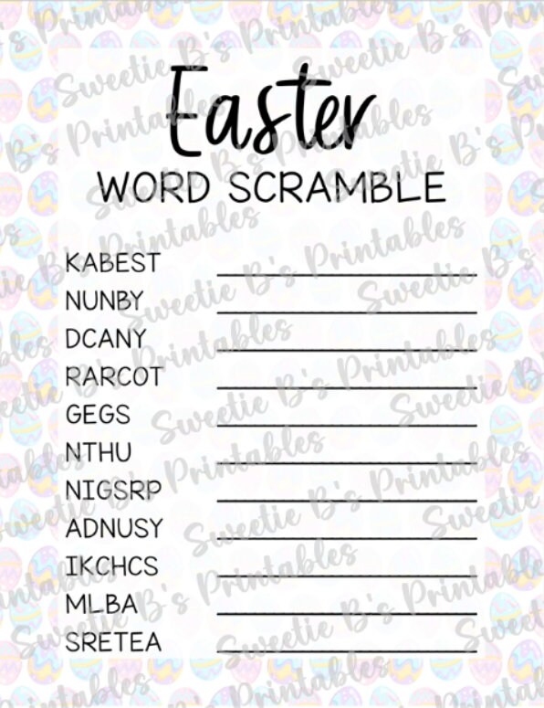 INSTANT DOWNLOAD Easter Activity Sheet Printable Bundle Easter Game ...