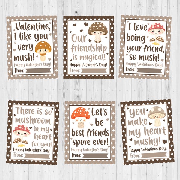 Mushroom Valentine - Etsy