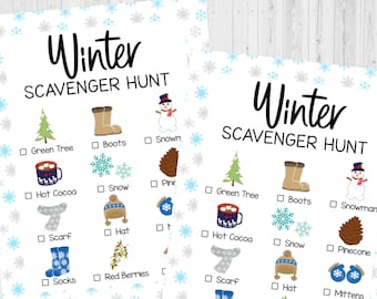 INSTANT DOWNLOAD Winter Word Scramble Game Printable Winter Game ...