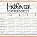 INSTANT DOWNLOAD Halloween Scattergories Printable Game - Halloween ...