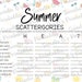 INSTANT DOWNLOAD Summer Scattergories Printable Game - Summer Game ...