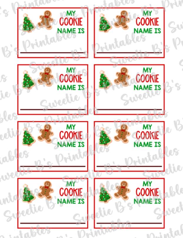 INSTANT DOWNLOAD What's Your Christmas Cookie Name Printable - Holiday ...