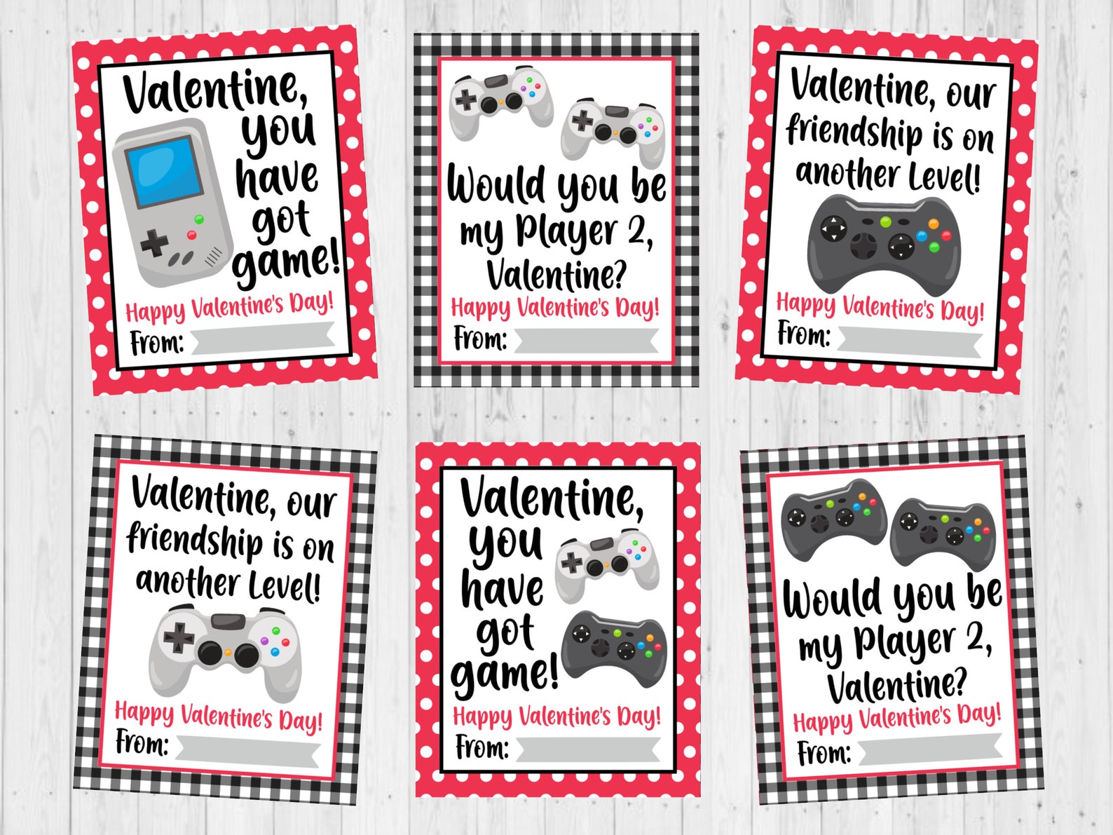 INSTANT DOWNLOAD - Gamer Valentine Card Printable - Kids Printable ...