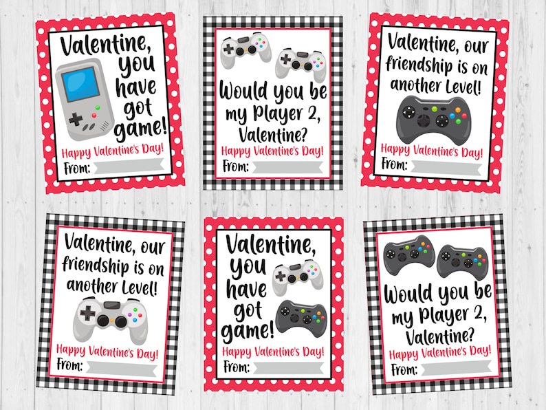 INSTANT DOWNLOAD - Gamer Valentine Card Printable - Kids Printable ...