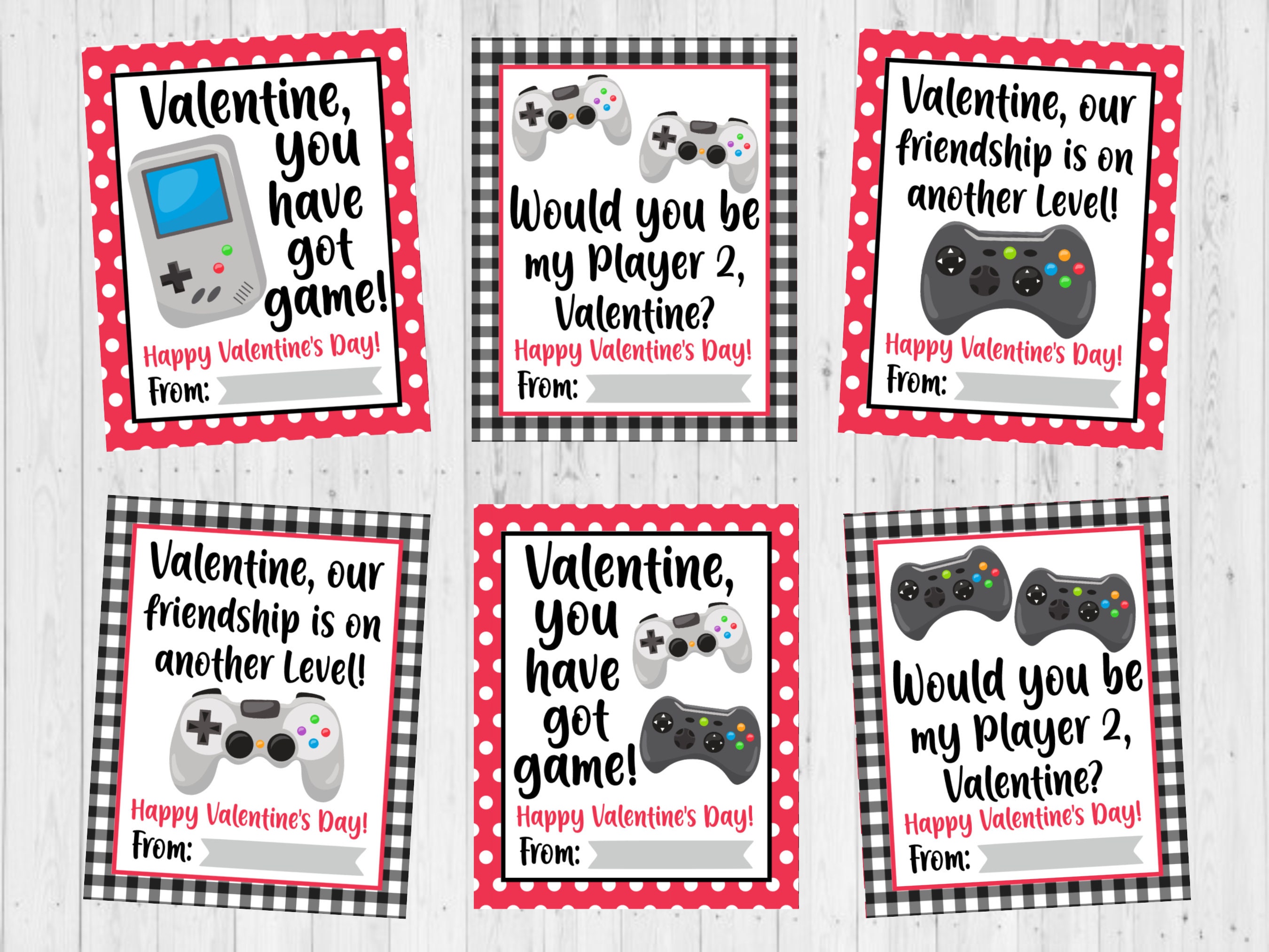 INSTANT DOWNLOAD - Gamer Valentine Card Printable - Kids Printable ...