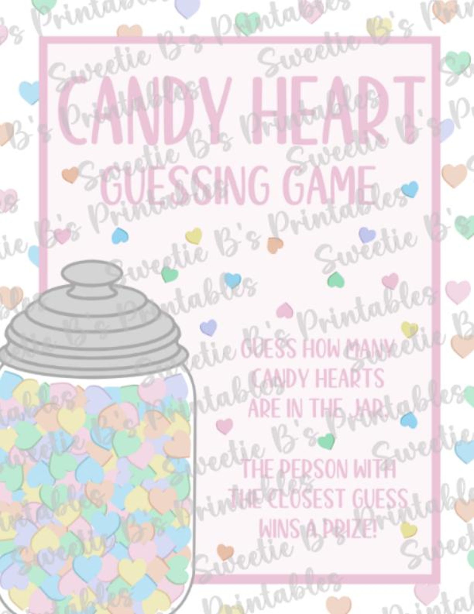 INSTANT DOWNLOAD Guess How Many Candy Hearts Printable - Valentine's ...
